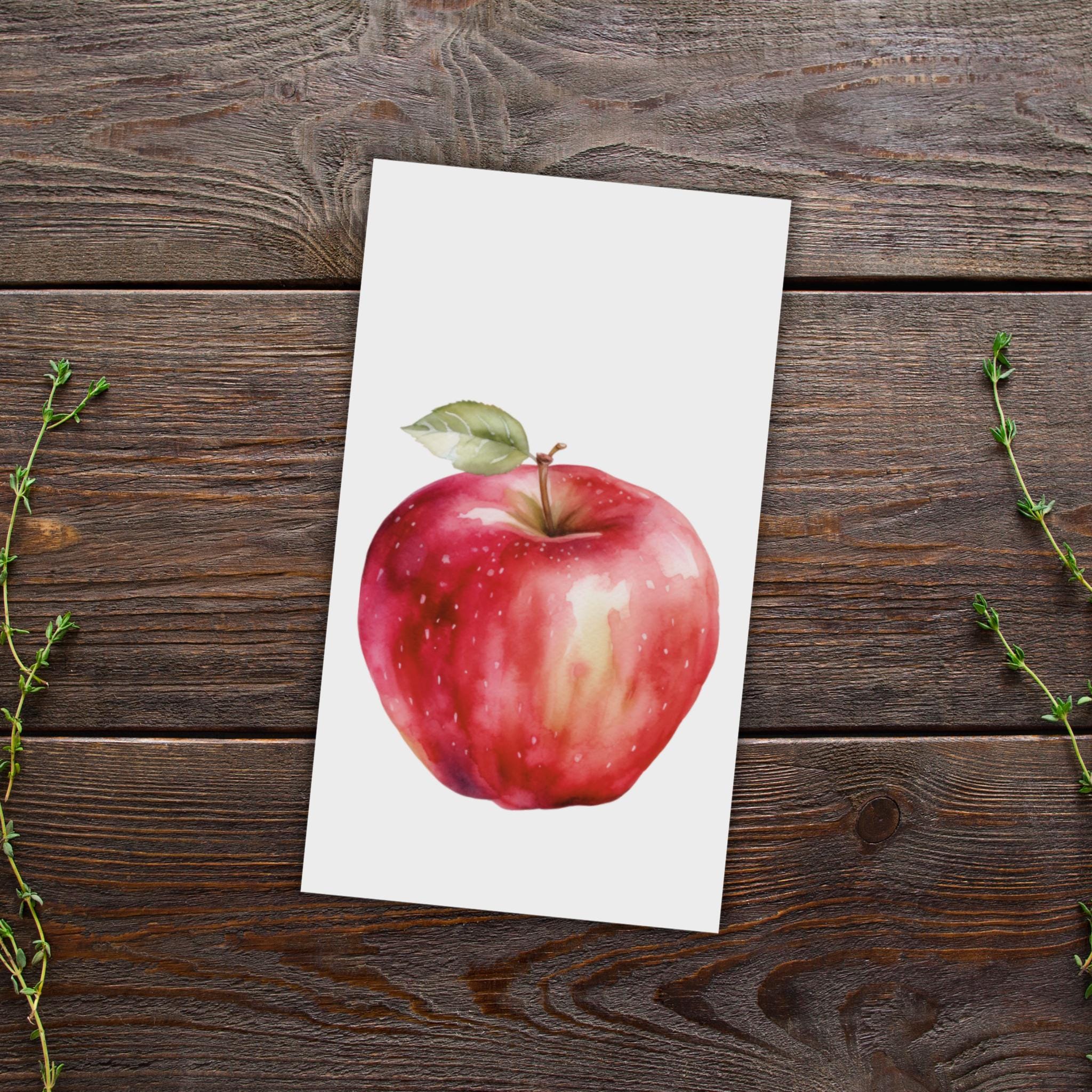Printable Apple Gift Tags | Watercolor Thank You Tags | Digital Teacher ...