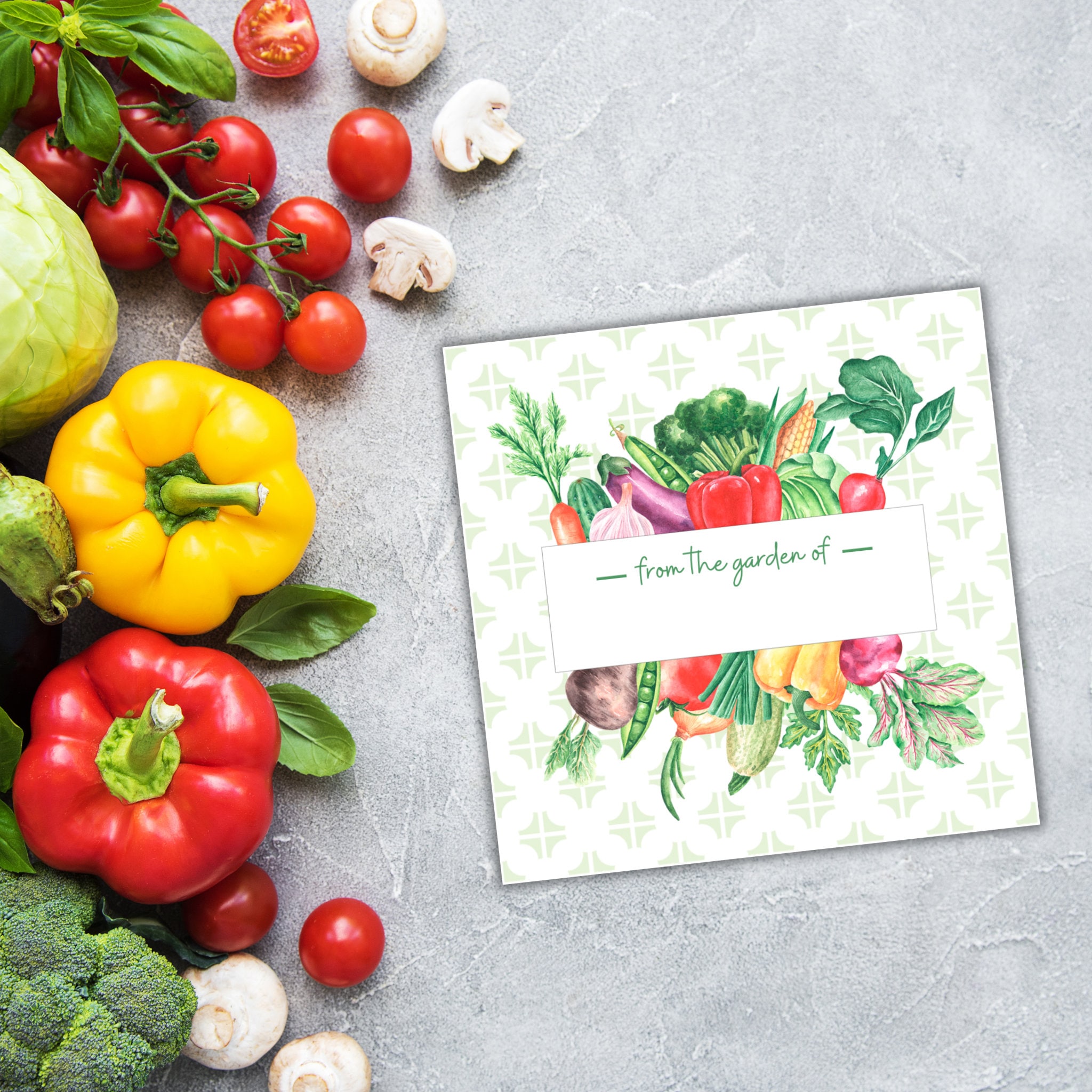 From the Garden Of Printable Gift Tags for Gifting Homegrown Produce - Etsy