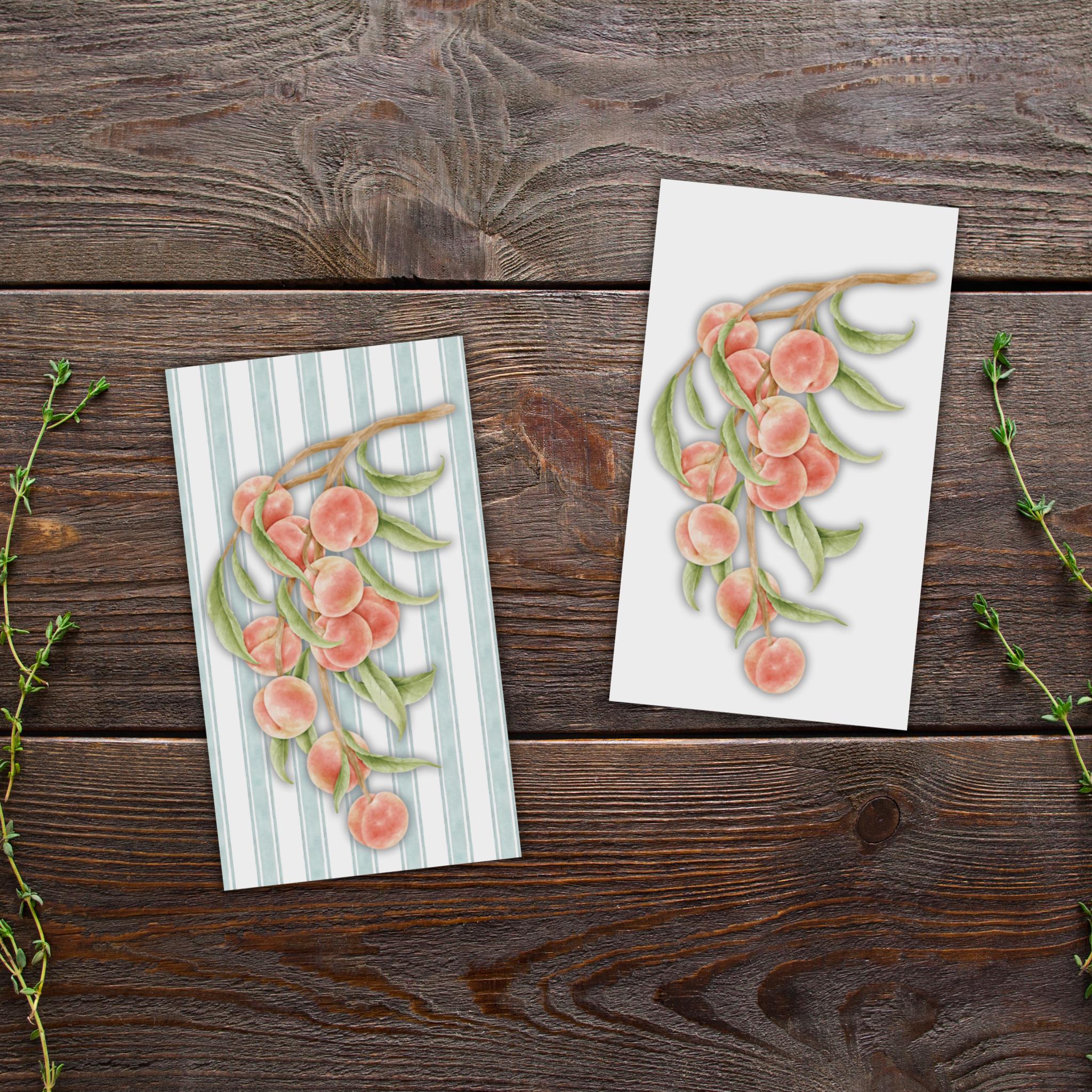 Peach Gift Tags Printable | Watercolor Peach Tags for Homemade Gifts ...