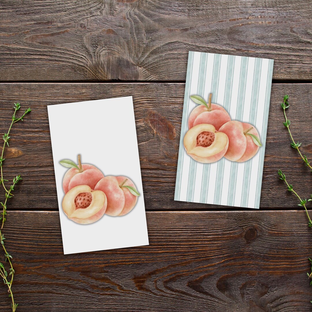 Printable Peach Gift Tags | Watercolor Fruit Tags for Canning & Baking ...