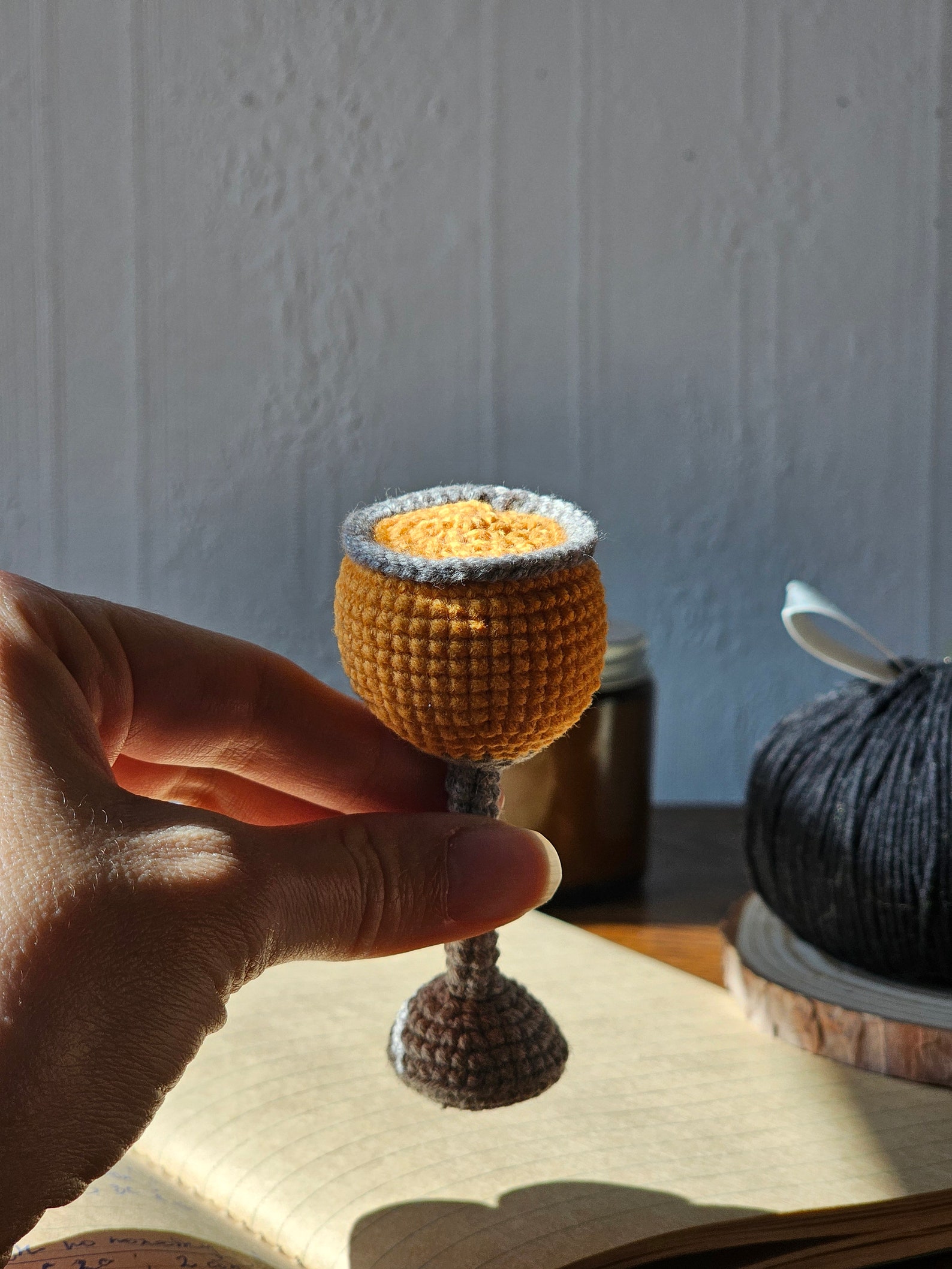 Crochet Pattern "keychain Glass of Aperol", Amigurumi Keychain Glass ...