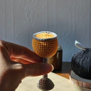 Crochet Pattern "keychain Glass of Aperol", Amigurumi Keychain Glass ...
