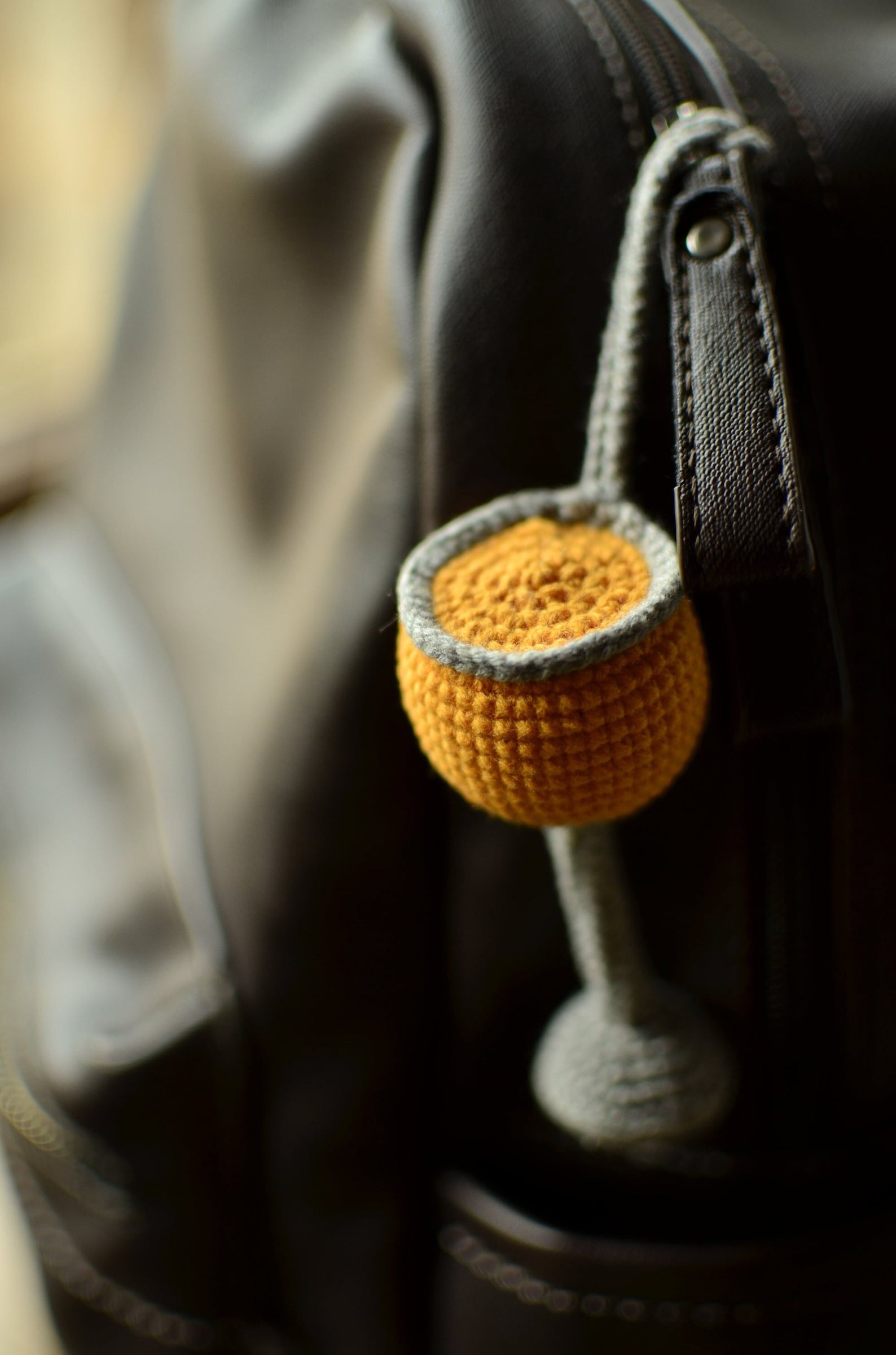 Crochet Pattern "keychain Glass of Aperol", Amigurumi Keychain Glass ...