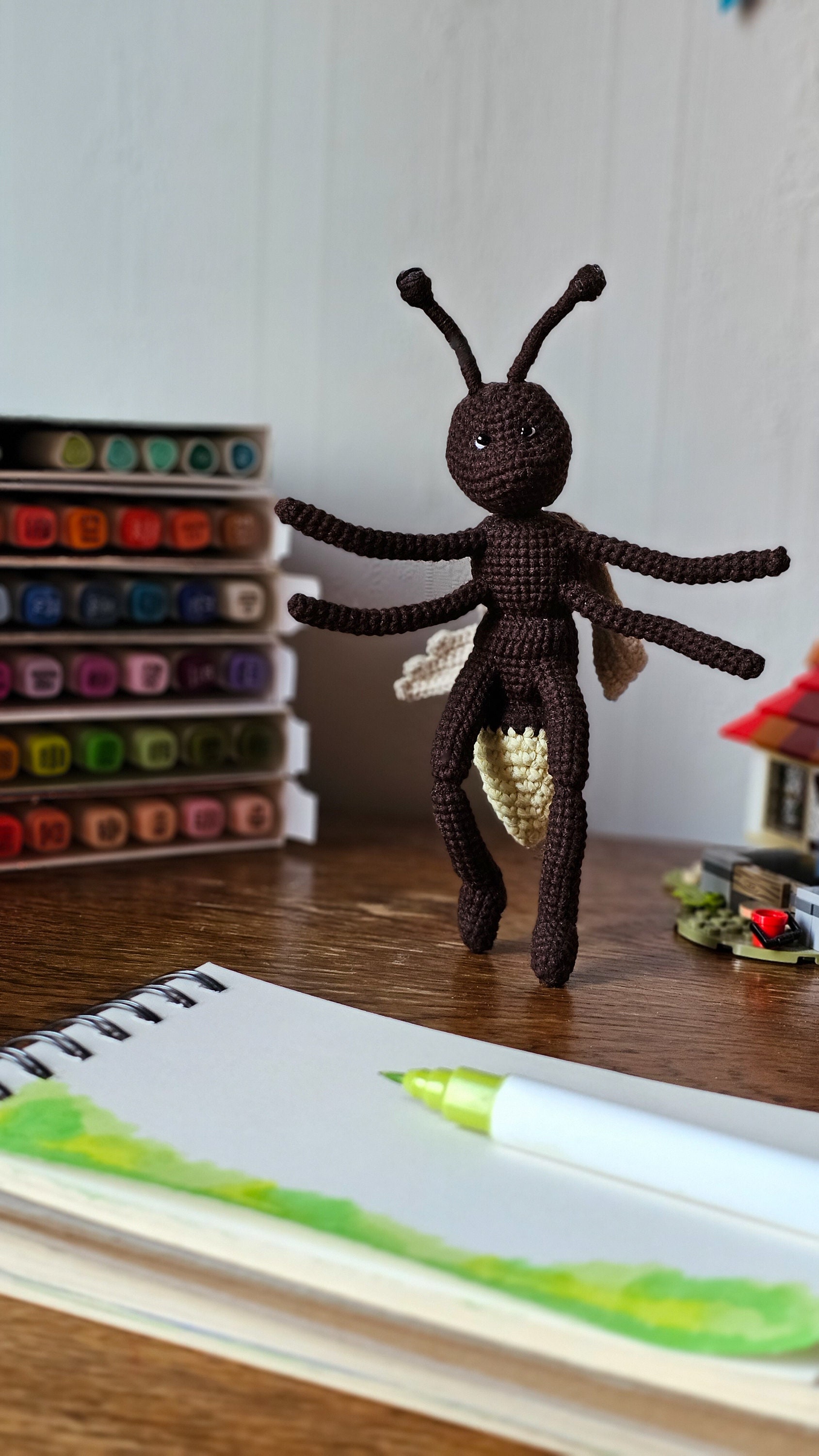 Firefly Crochet Pattern, Crochet Insect, Crochet Animal, Amigurumi ...