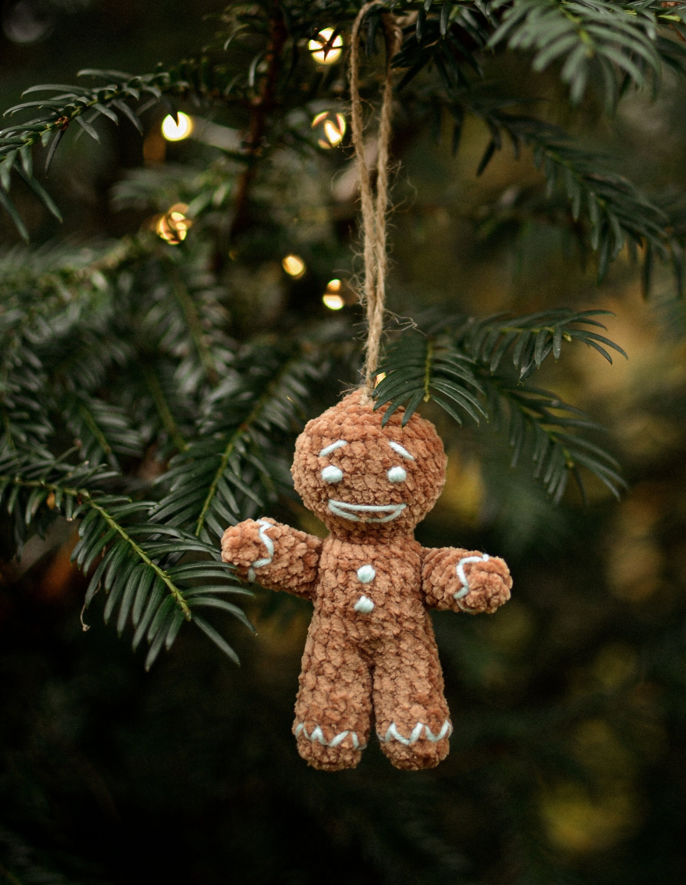 Crochet Gingerbread Pattern; Set of 5 Gingerbread for a Christmas Tree ...
