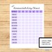 Weekly Accountability Chart - Etsy