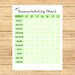 Weekly Accountability Chart - Etsy