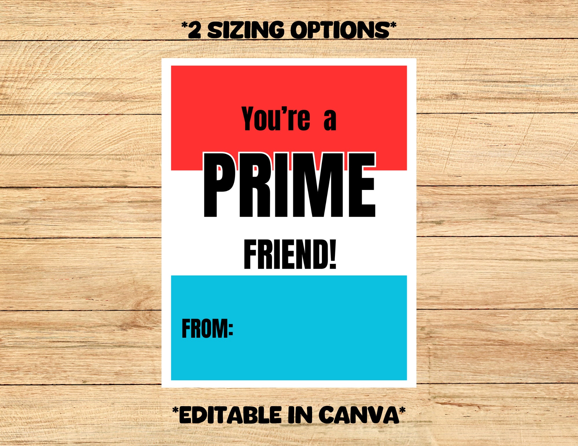 Valentine You're a Prime Friend Printable - Etsy