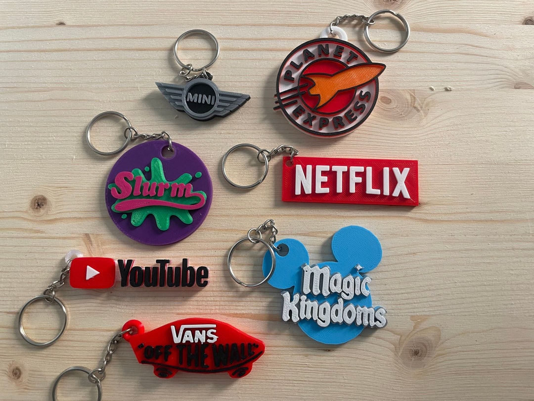 Custom Logo Keychain - Etsy