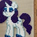 Rarity Mlp Perler Fuse Beads 9x8 Inch - Etsy