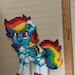 Rainbow Dash Mlp Perler Fuse Beads 8x9.5 Inches - Etsy