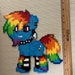 Scene Rainbow Dash Mlp Perler Fuse Beads 8.5x9 Inches - Etsy