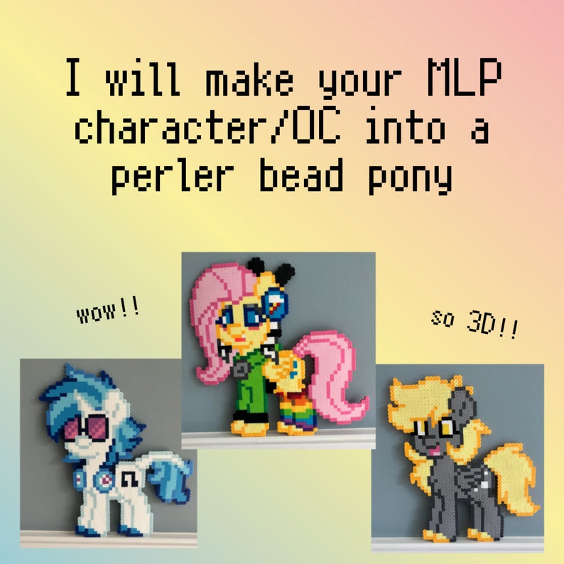 Custom MLP Perler Fuse Bead Character - Etsy