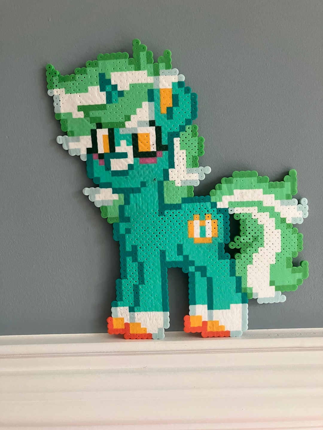 B Grade Lyra Heartstrings Mlp Perler Fuse Beads 7.5x9.5 - Etsy