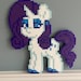 Rarity Mlp Perler Fuse Beads 9x8 Inch - Etsy