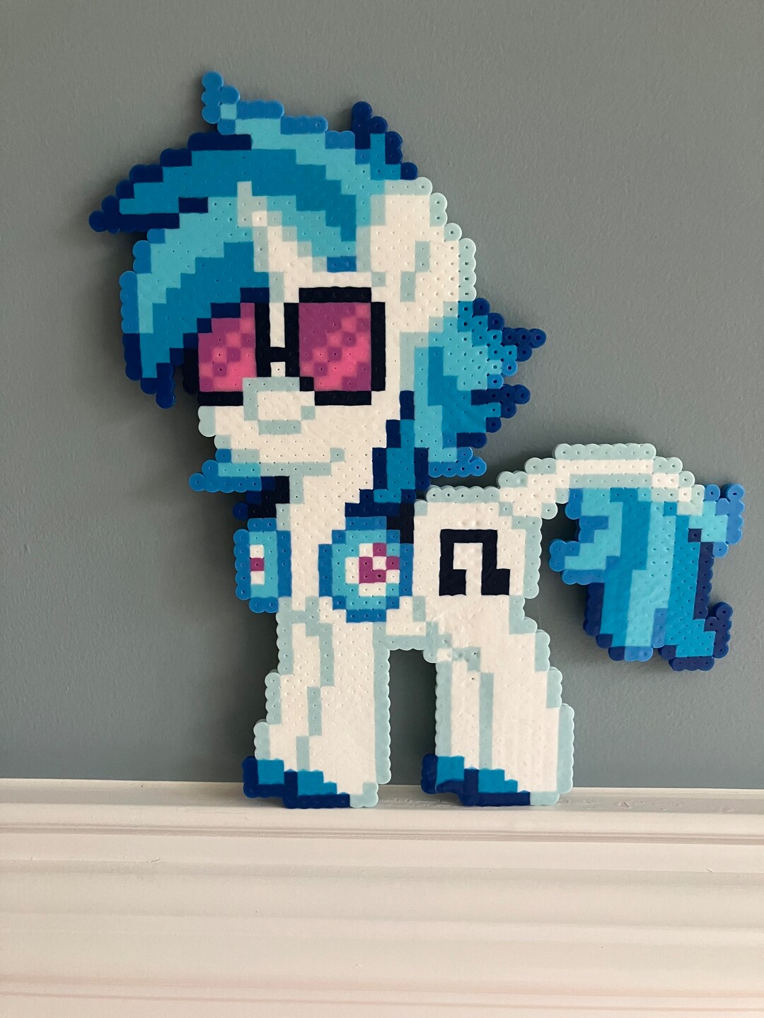 DJ Pon 3 Mlp Perler Fuse Bead 8.5x9.5 Inches - Etsy