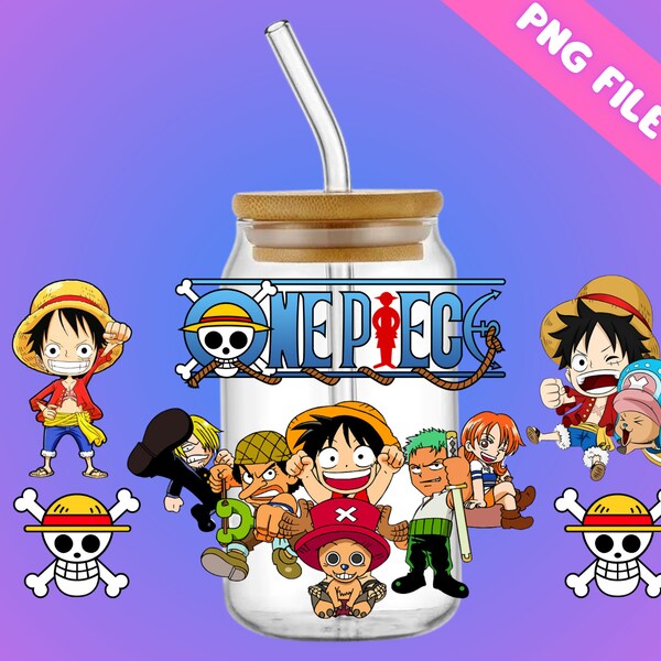 One Piece Luffy Glass - Etsy