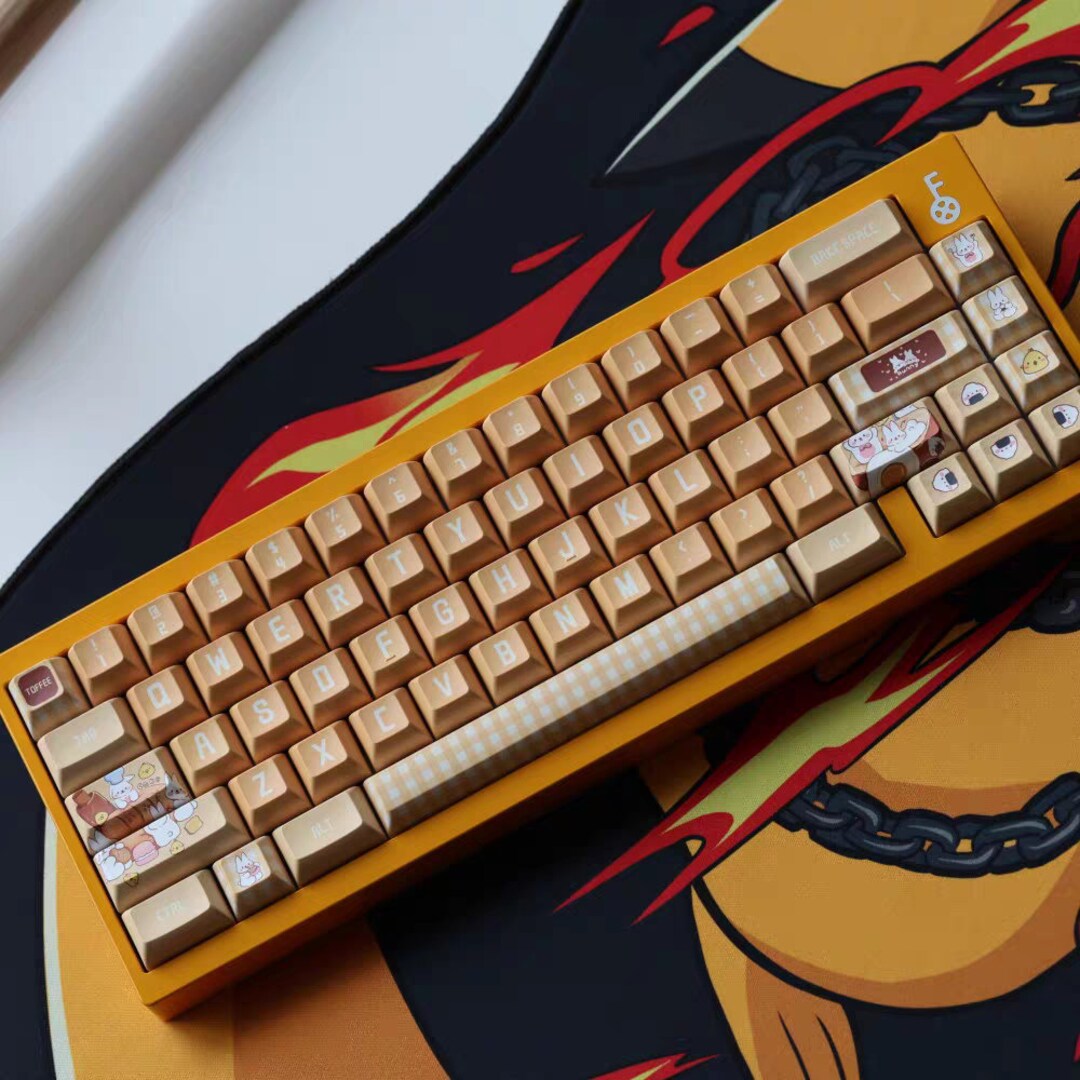 Toffee Bunny PBT KCA 140keys Keycaps Mechanical Keyboard - Etsy