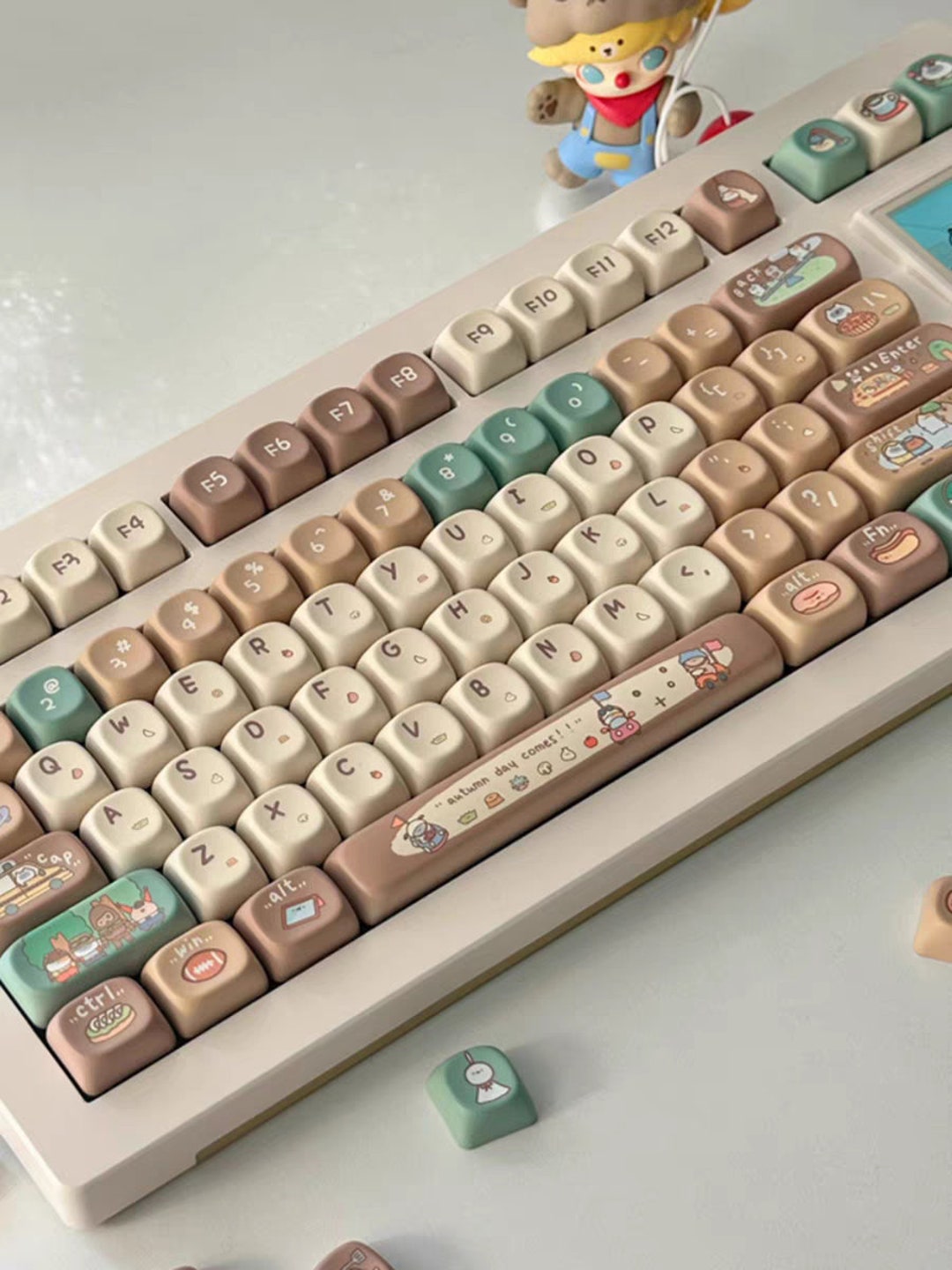 Cocoa Bean Milk PBT MOA 140keys Keycaps Mechanical - Etsy