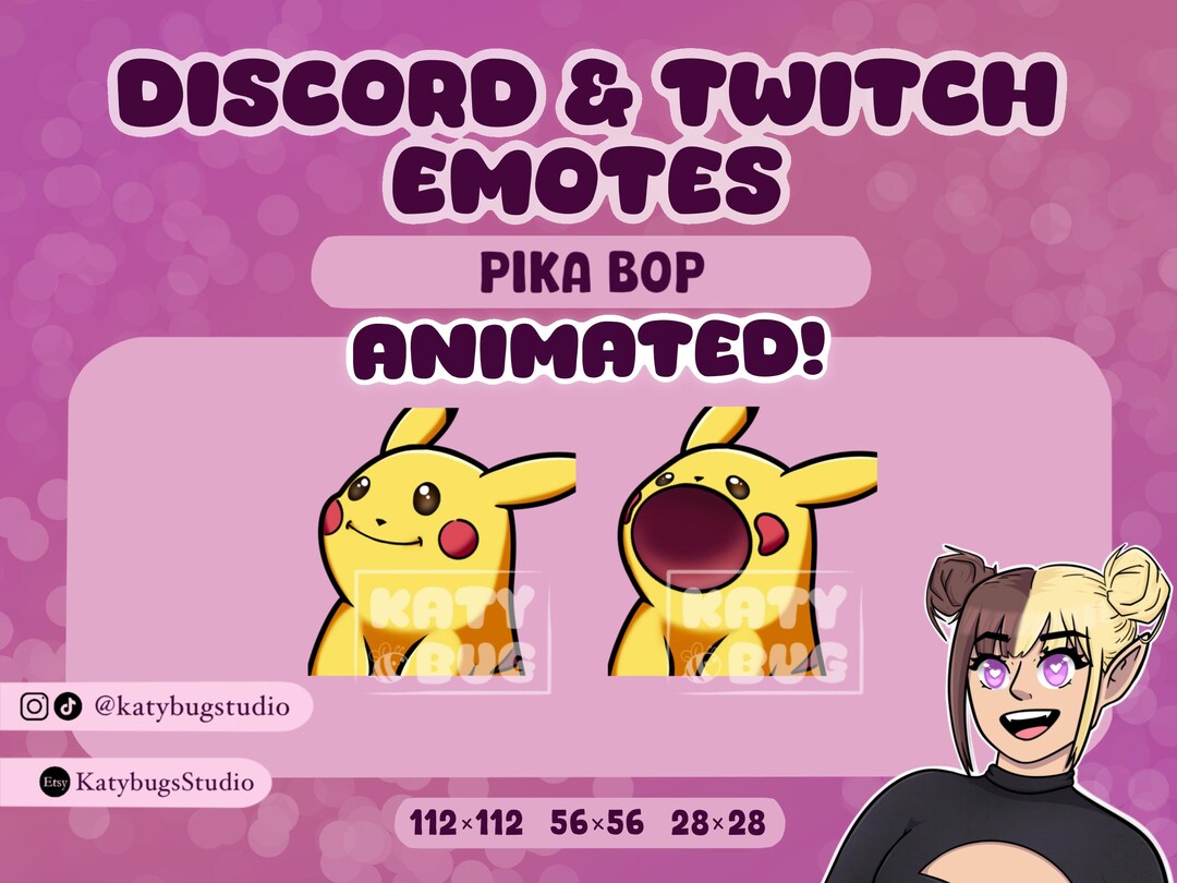 Animated Pikachu Bop Emote | Twitch, Discord, Youtube, Streaming Assets ...