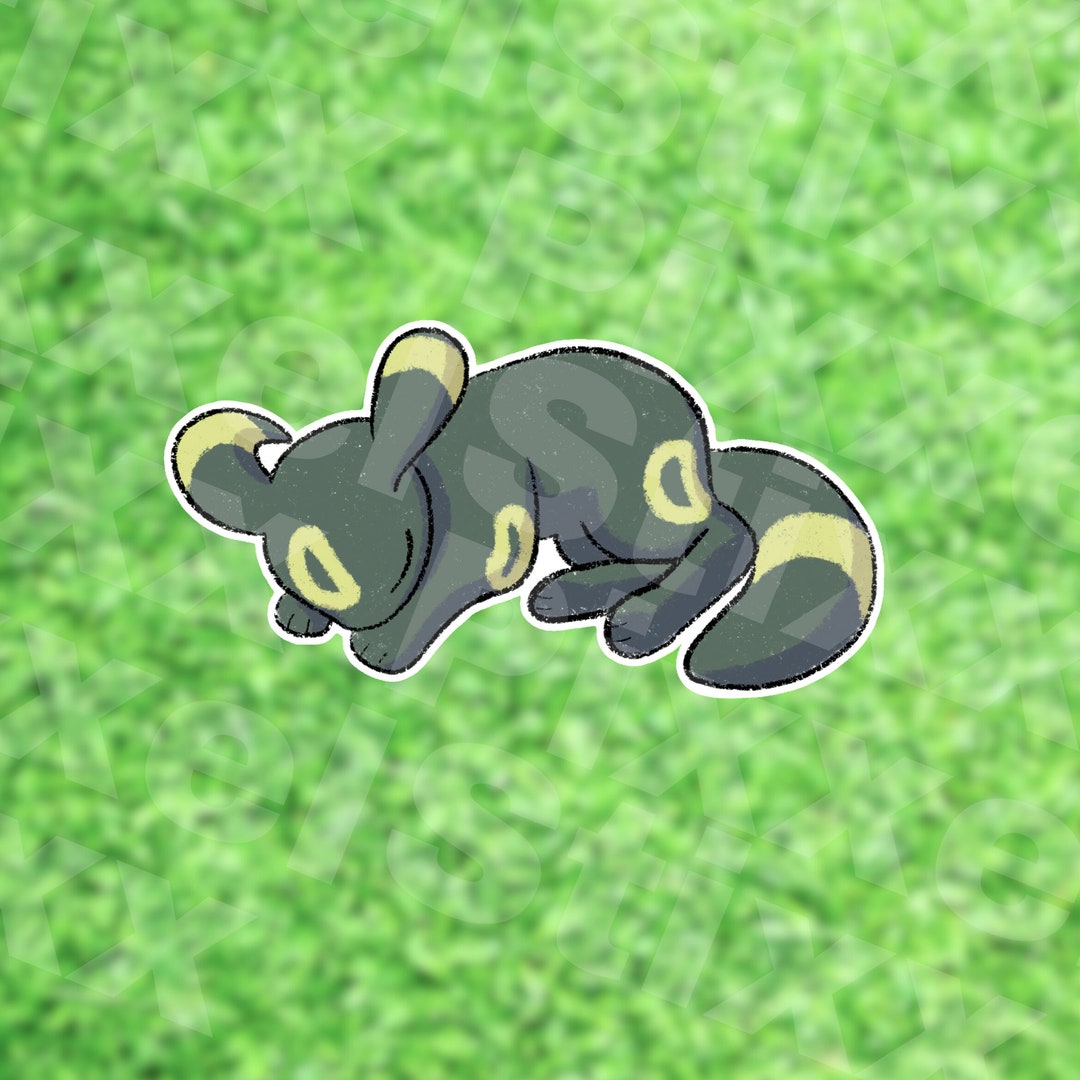 Sleeping Umbreon Eeveelution Sticker - Etsy