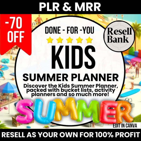 Summer Bucket List Editable Canva - Etsy