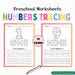 Preschool Numbers Tracing Worksheet, Handwriting Practice (PDF) - Etsy