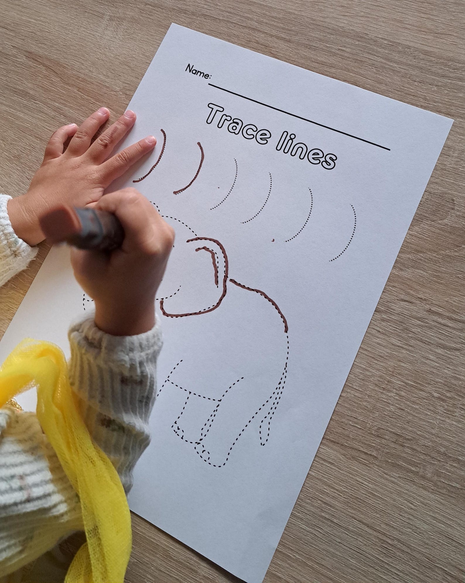 20 Preschool Line Tracing Worksheets, Line Trace Page Printable ...