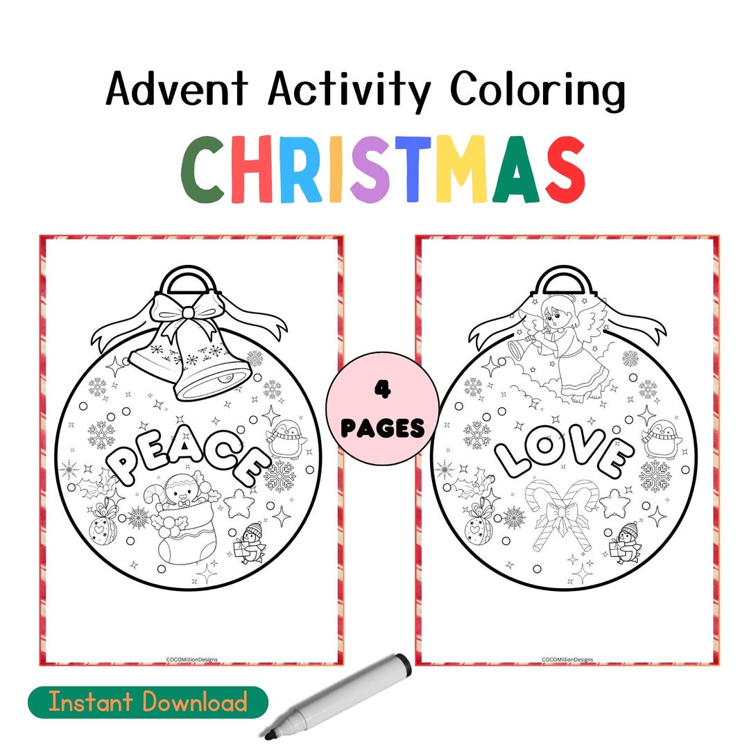 Advent Activity for Kids, Advent Activity Coloring Printable ...