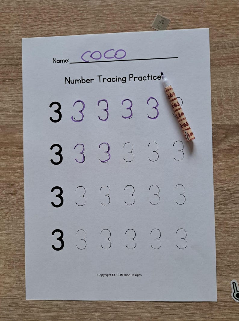 Printable Number Tracing Worksheet 0-10 Pdf, Number Practice Sheets ...
