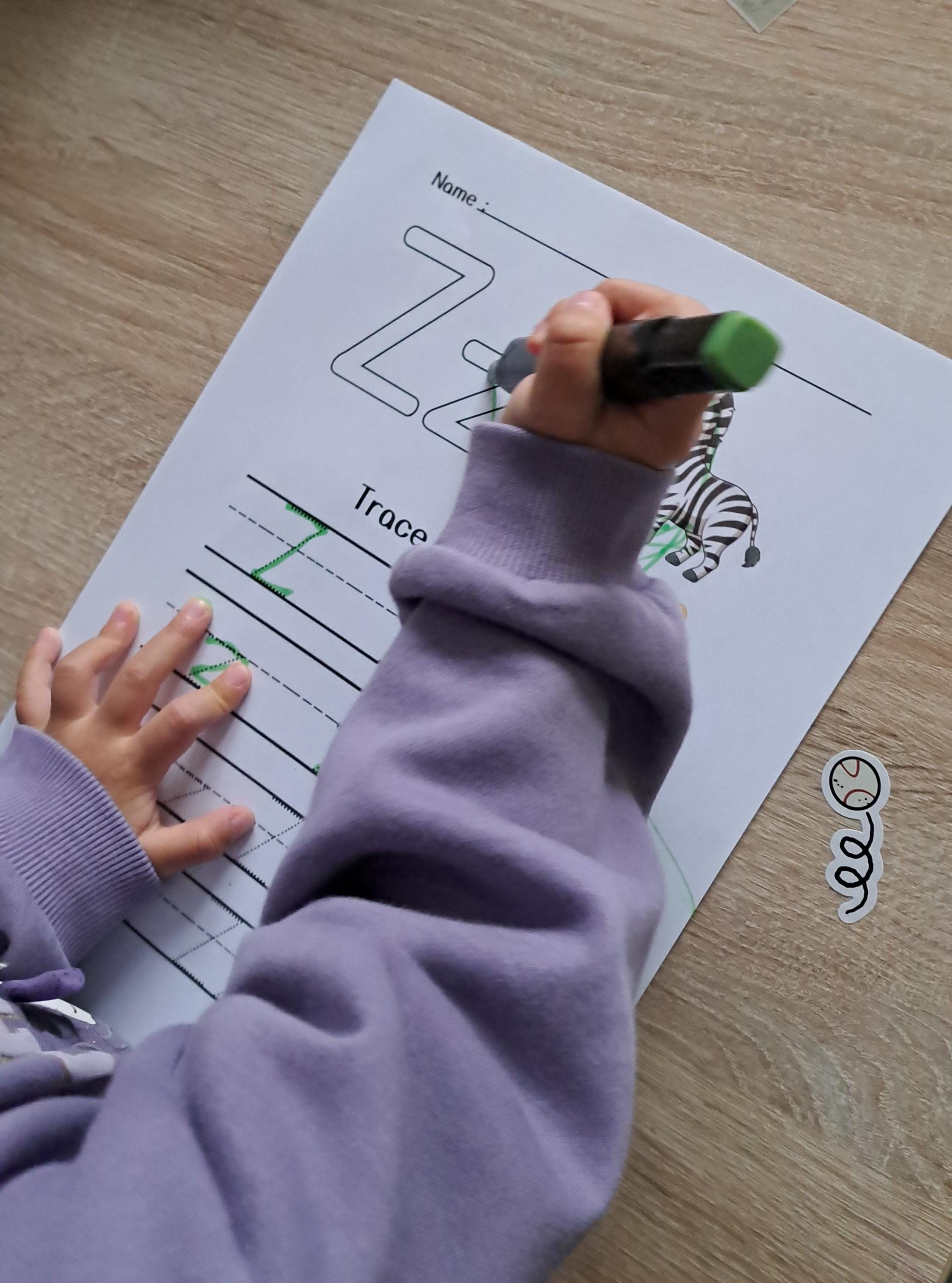 Kindergarten Alphabet Tracing Pages Upper and Lower Case Letters ...