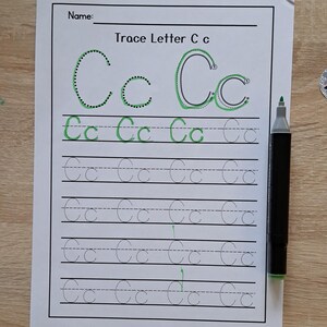 Alphabet Tracing Busy Book, Uppercase Lowercase Abc Letter Trace ...
