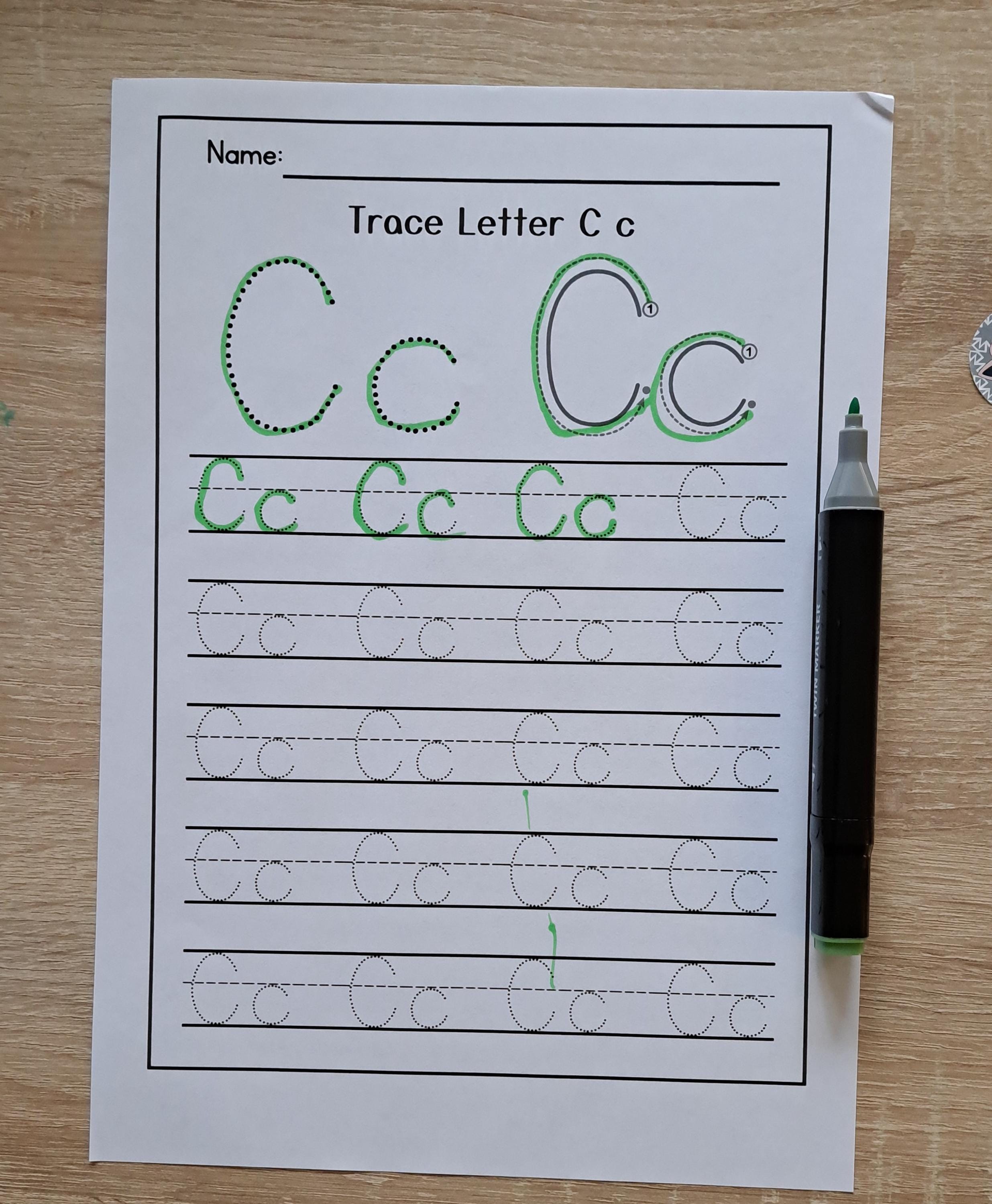 Alphabet Tracing Busy Book, Uppercase Lowercase Abc Letter Trace ...