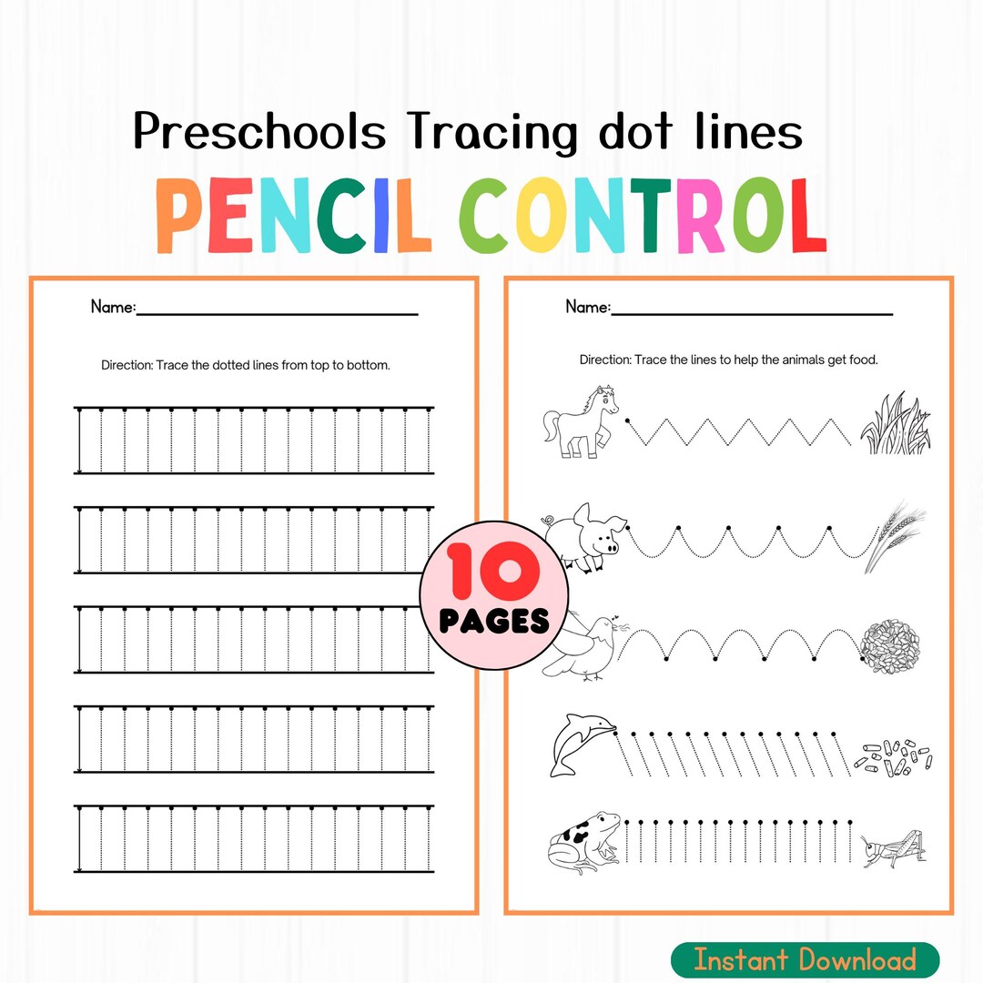 PEN CONTROL Tracing Worksheets, Printable Preschool Worksheets, Busy ...