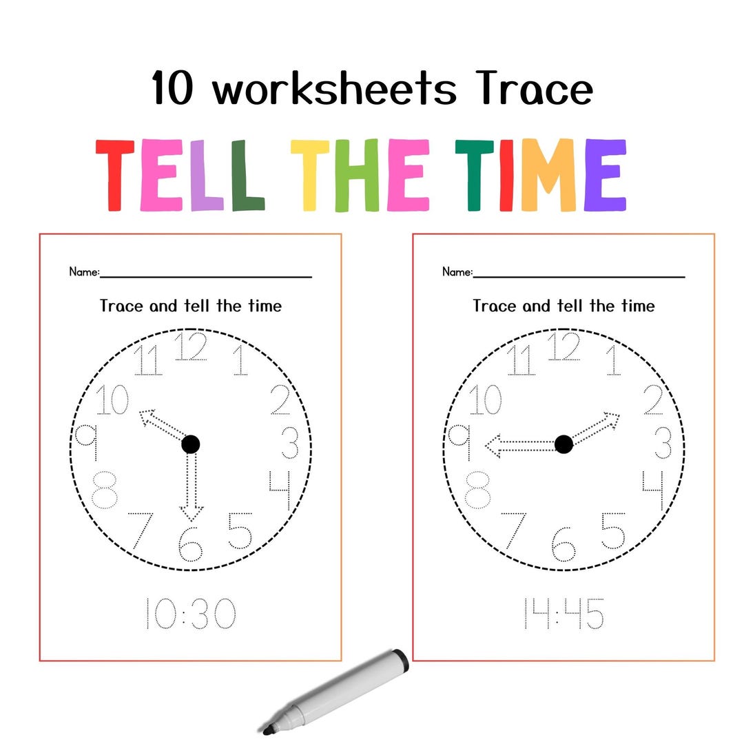Pre Writing Tracing Sheets Printable, Tracing Sheet, 10 Pages of Trace ...