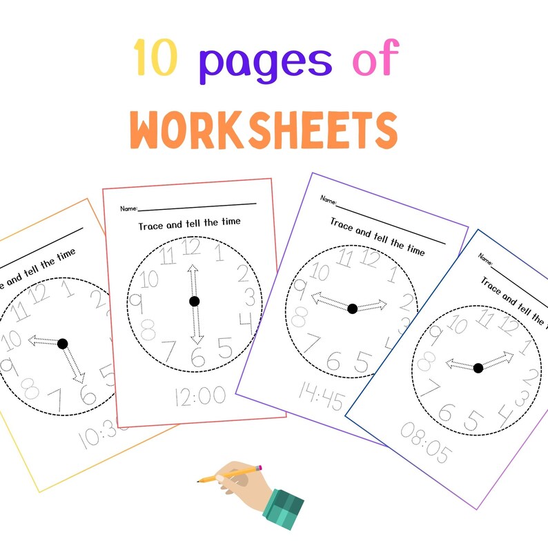 Pre Writing Tracing Sheets Printable, Tracing Sheet, 10 Pages of Trace ...