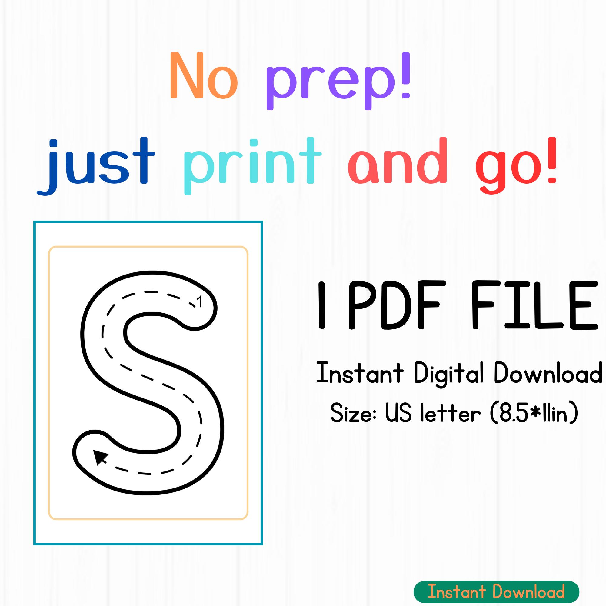 Practice and Trace Uppercase, Lowercase Letters, and Numbers 0-10 ...