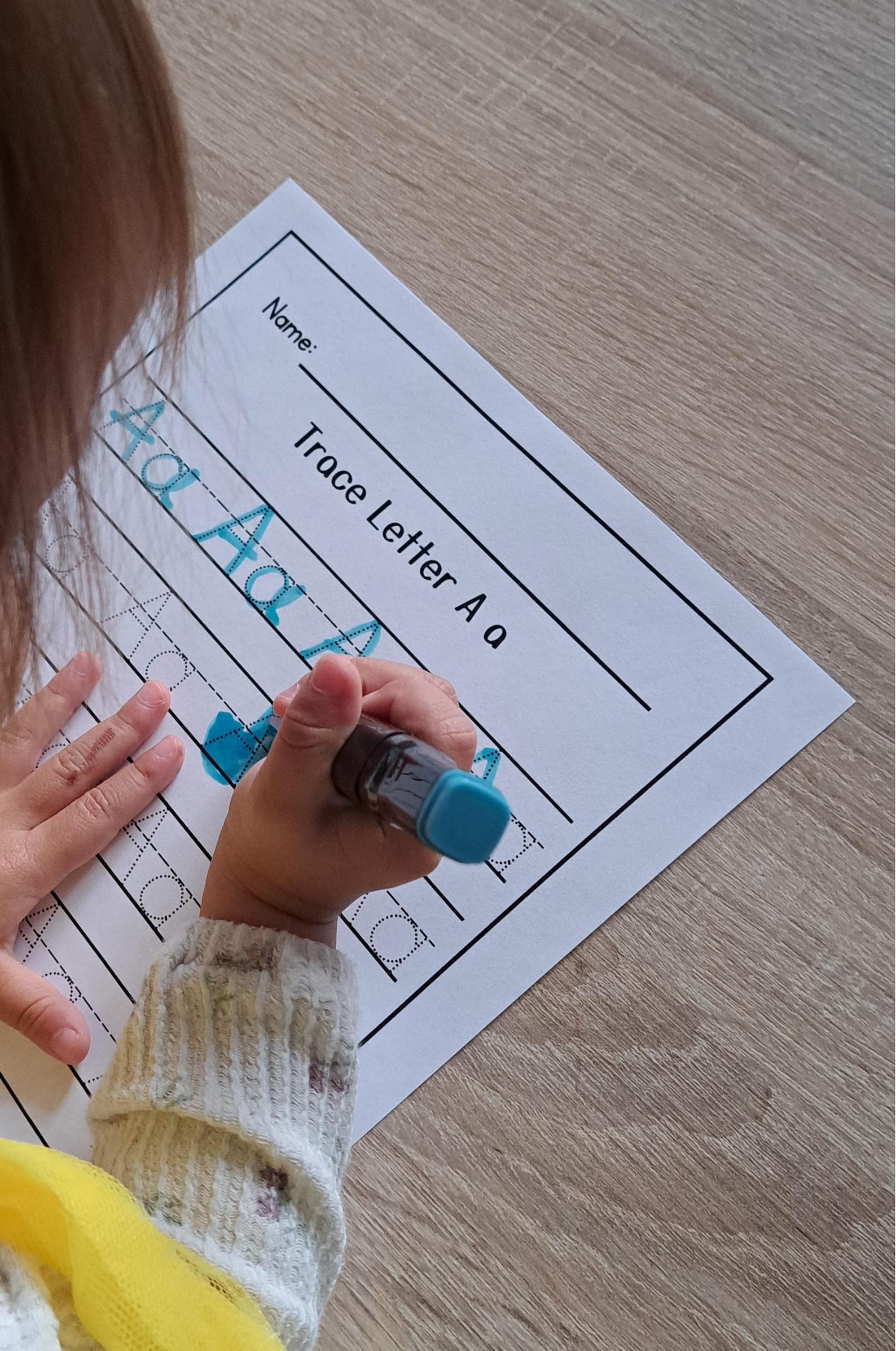 26 Printable Upper Lower Trace the Alphabet Worksheet, Preschool-kdg ...