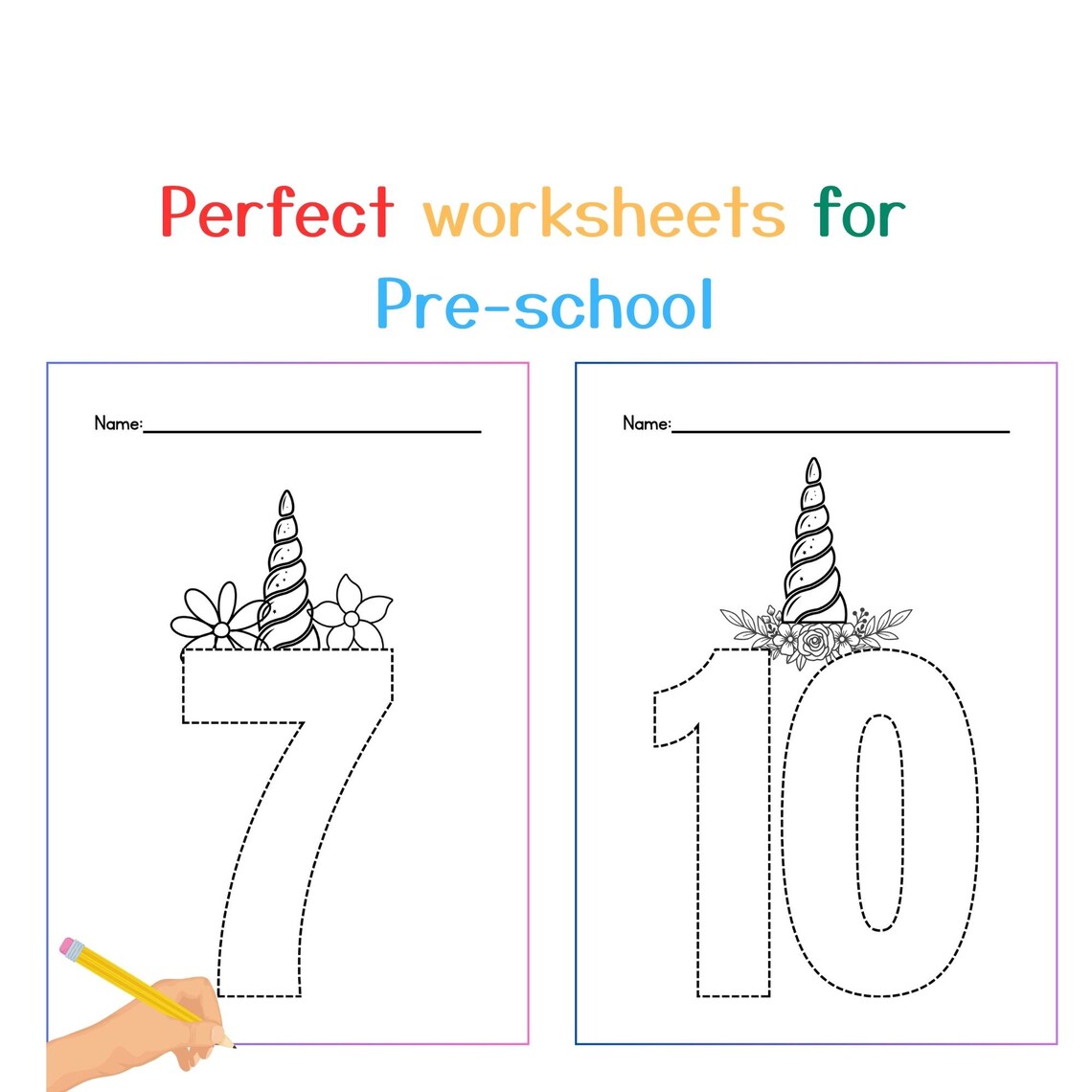 Printable Number Tracing Worksheet 0-10 Pdf, Number Practice Sheets and ...