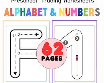 Practice and Trace Uppercase, Lowercase Letters, and Numbers 0-10 ...
