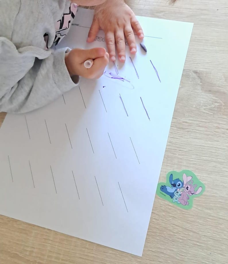 24 Printable Beginning Tracing, Trace the Lines Worksheets for Kids ...