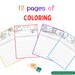 Monthly Calendar Coloring and Traceable Calendar January - December ...
