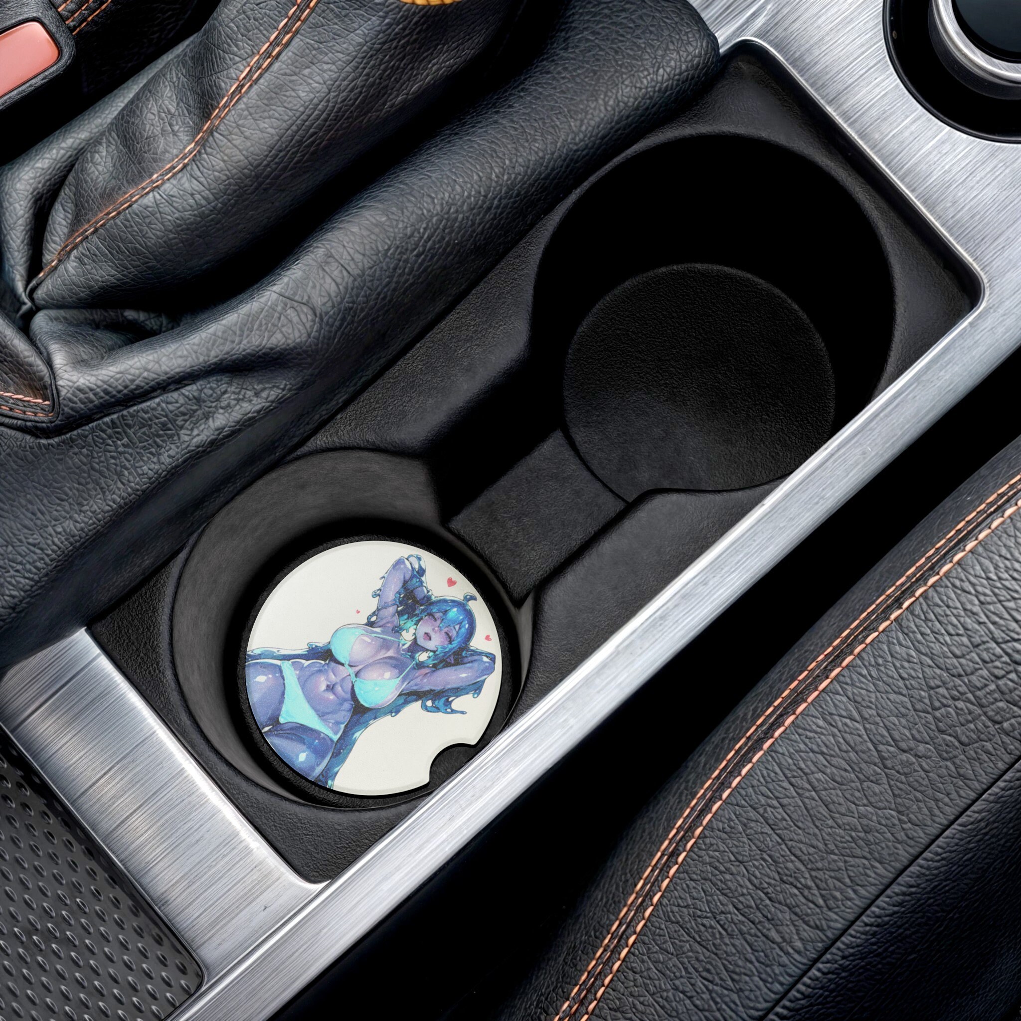 Slime Girl, Monster Slime Waifu, Slime Waifu, Car Coasters, Car Drink ...