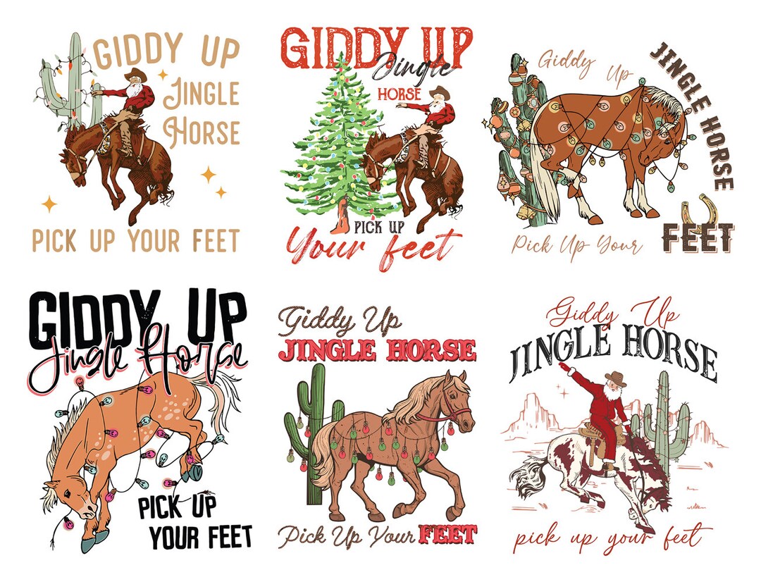 Giddy up Jingle Horse Png Pick up Your Feet Png Christmas - Etsy