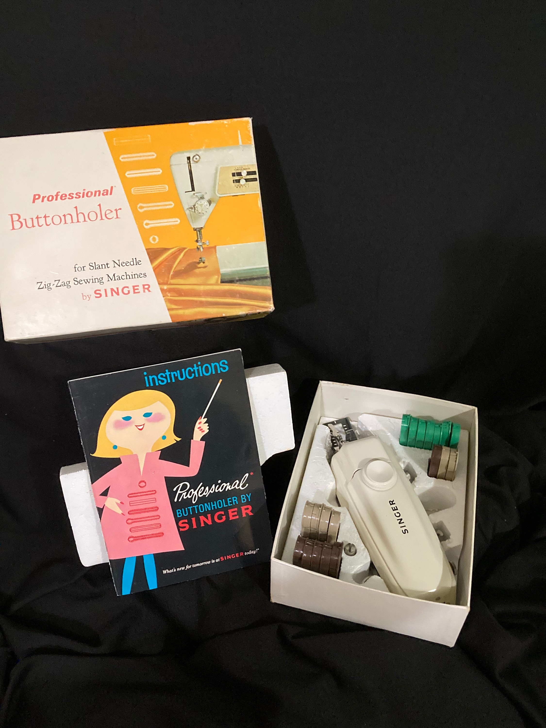 Vintage, 1967, Professional Buttonholer by Singer - Etsy