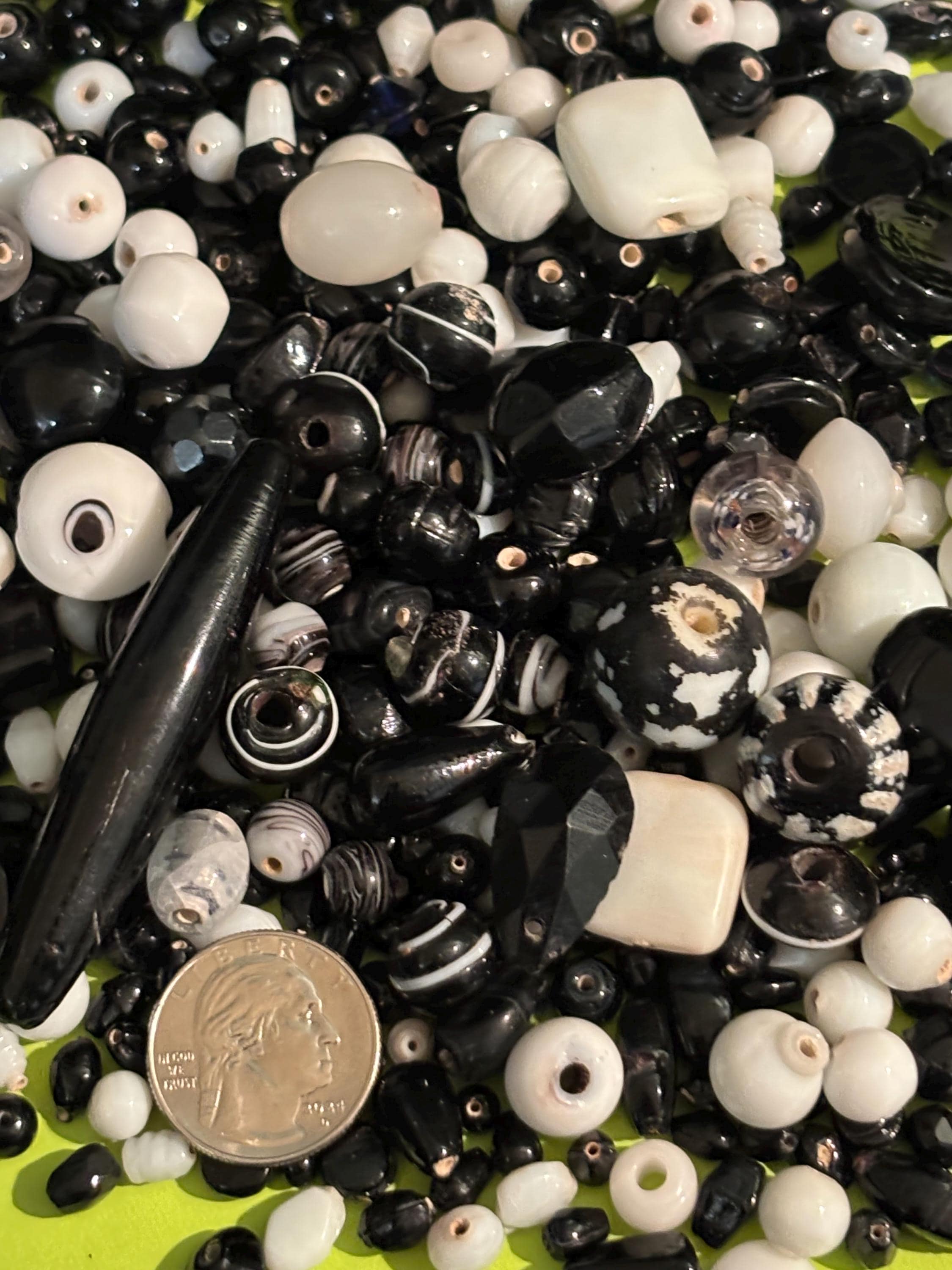 One Pound Mixed Glass Beads - Etsy
