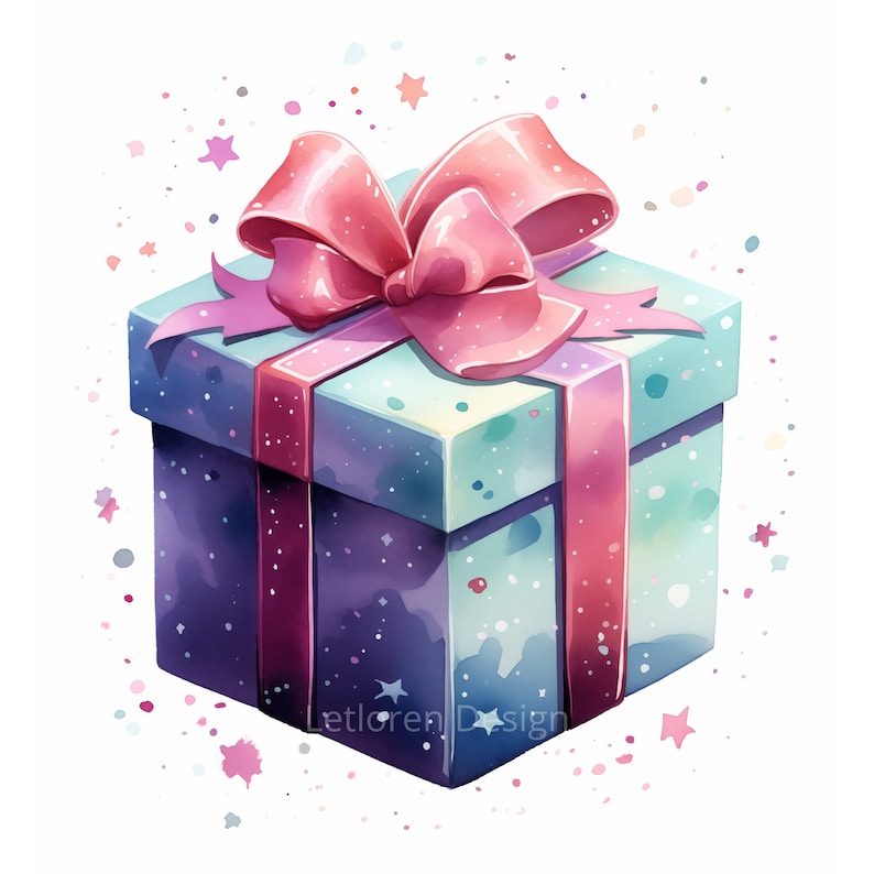 Birthday GIFTS Clipart Bundle - 10 High Quality Jpgs - Digital ...