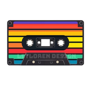 Cassette Tapes Clipart, Cassette Clip Art, 80s' Retro, Compact Tapes ...