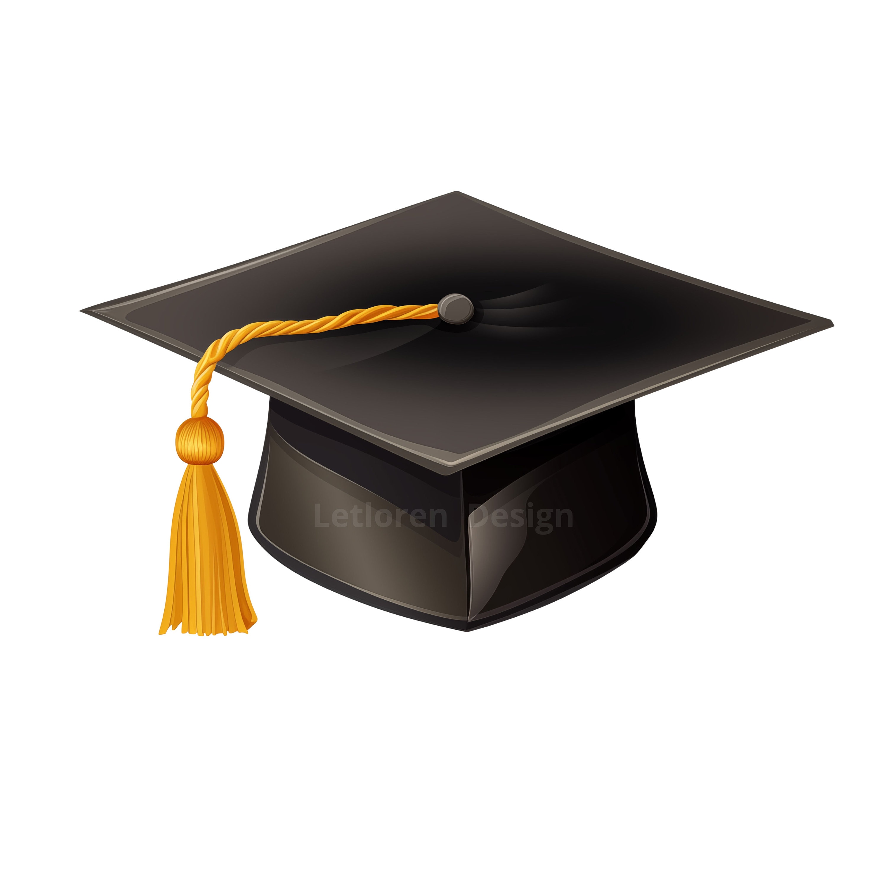 Set of 11 Graduation Clipart, Graduation Hat Bundle, Diploma and Scroll ...