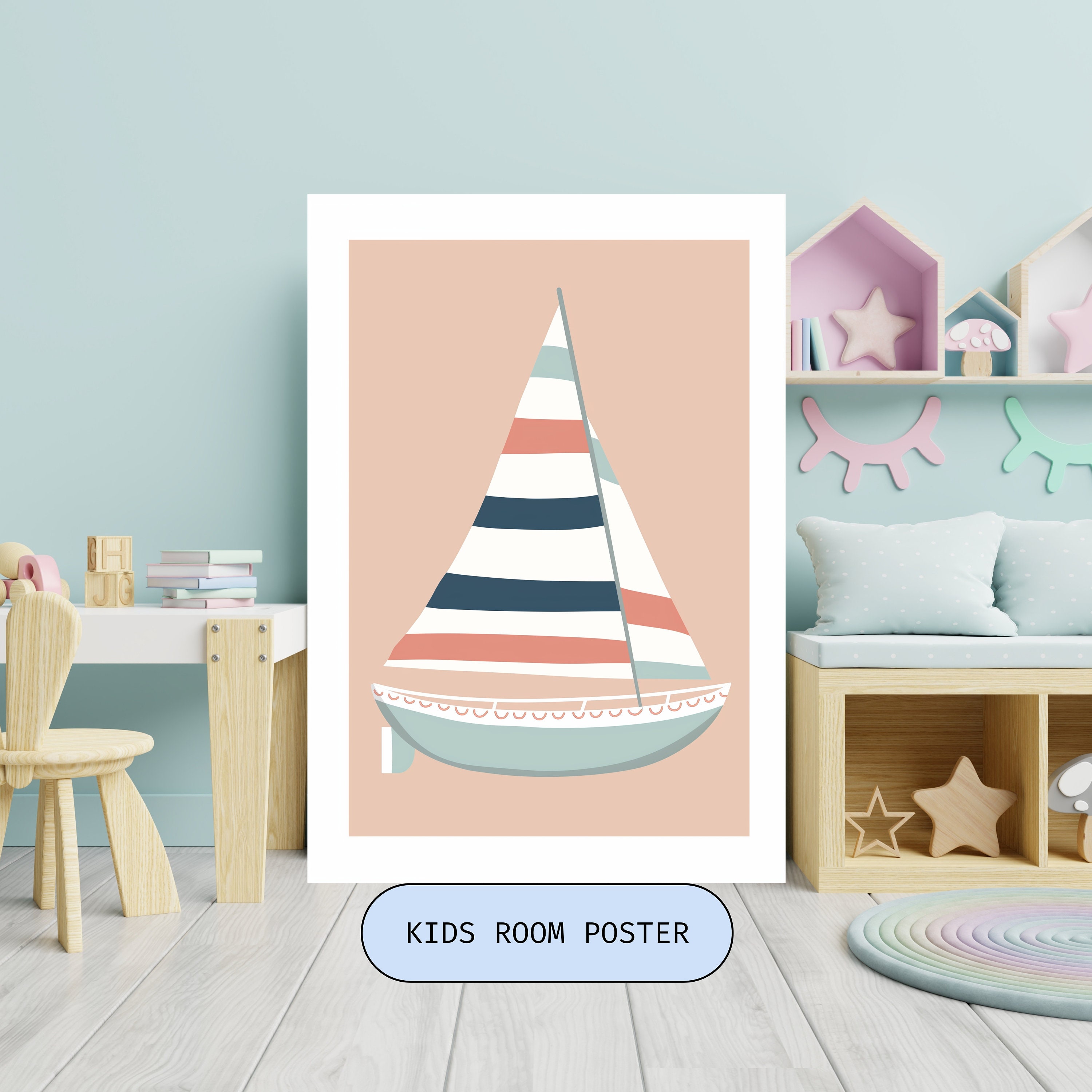 10 Ocean Theme Posters - Coastal Beach House Decor, Nursery Wall Art ...